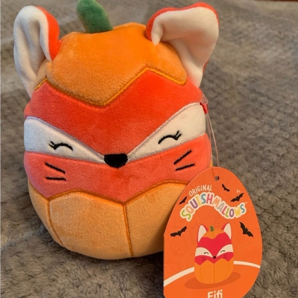 Squishmallows | Toys | Nwt Squishmallows Fifi The Fox In Pumpkin Rare ...